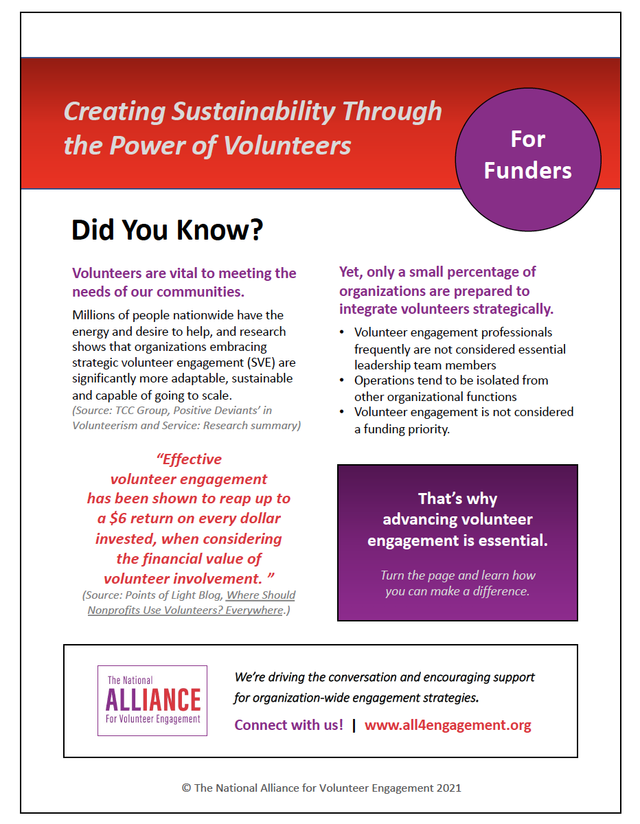 For Funders - The Alliance